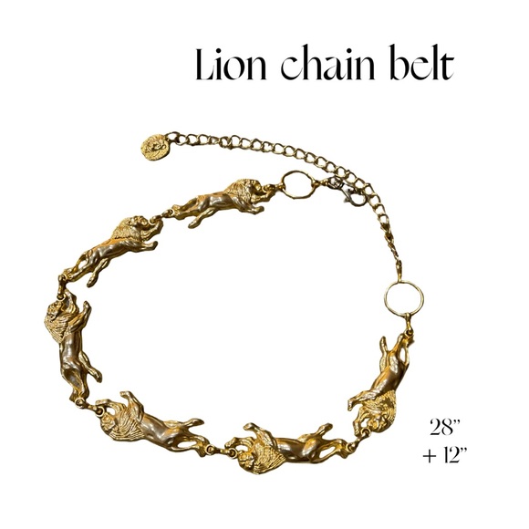 Accessories | Gold Lion Chain Belt Designer 28 Plus 12 Extension ...